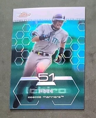 2003 TOPPS FINEST ICHIRO SUZUKI REFRACTOR #50 SEATTLE MARINERS YANKEES ...