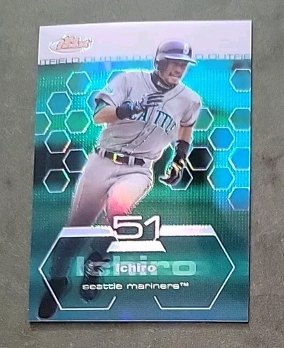 2003 TOPPS FINEST ICHIRO SUZUKI REFRACTOR #50 SEATTLE MARINERS YANKEES ...