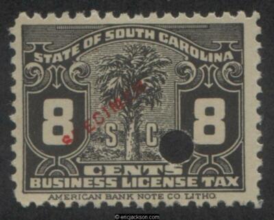 SOUTH CAROLINA Business License Revenue SC BL60S red SPECIMEN ovpt. | eBay