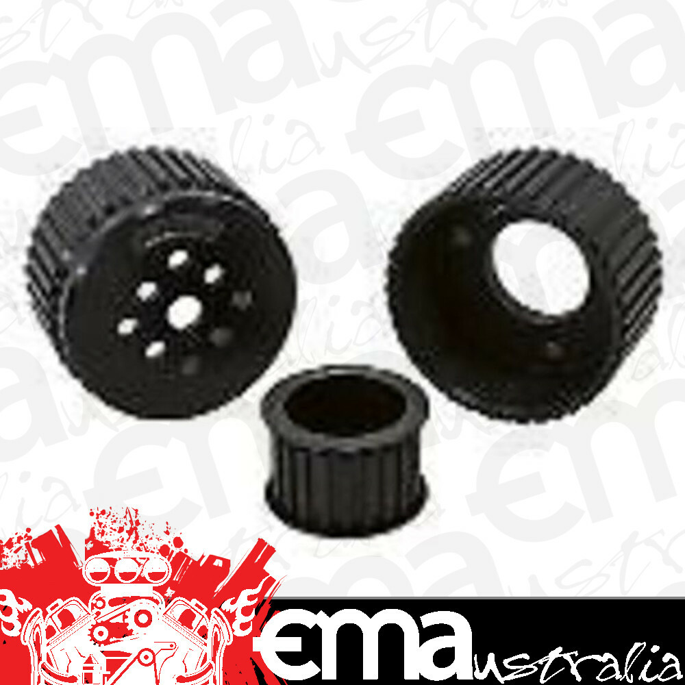 Aeroflow AF64-3000BLK Gilmer Drive Kit - Black Chev V8 with Short W ...