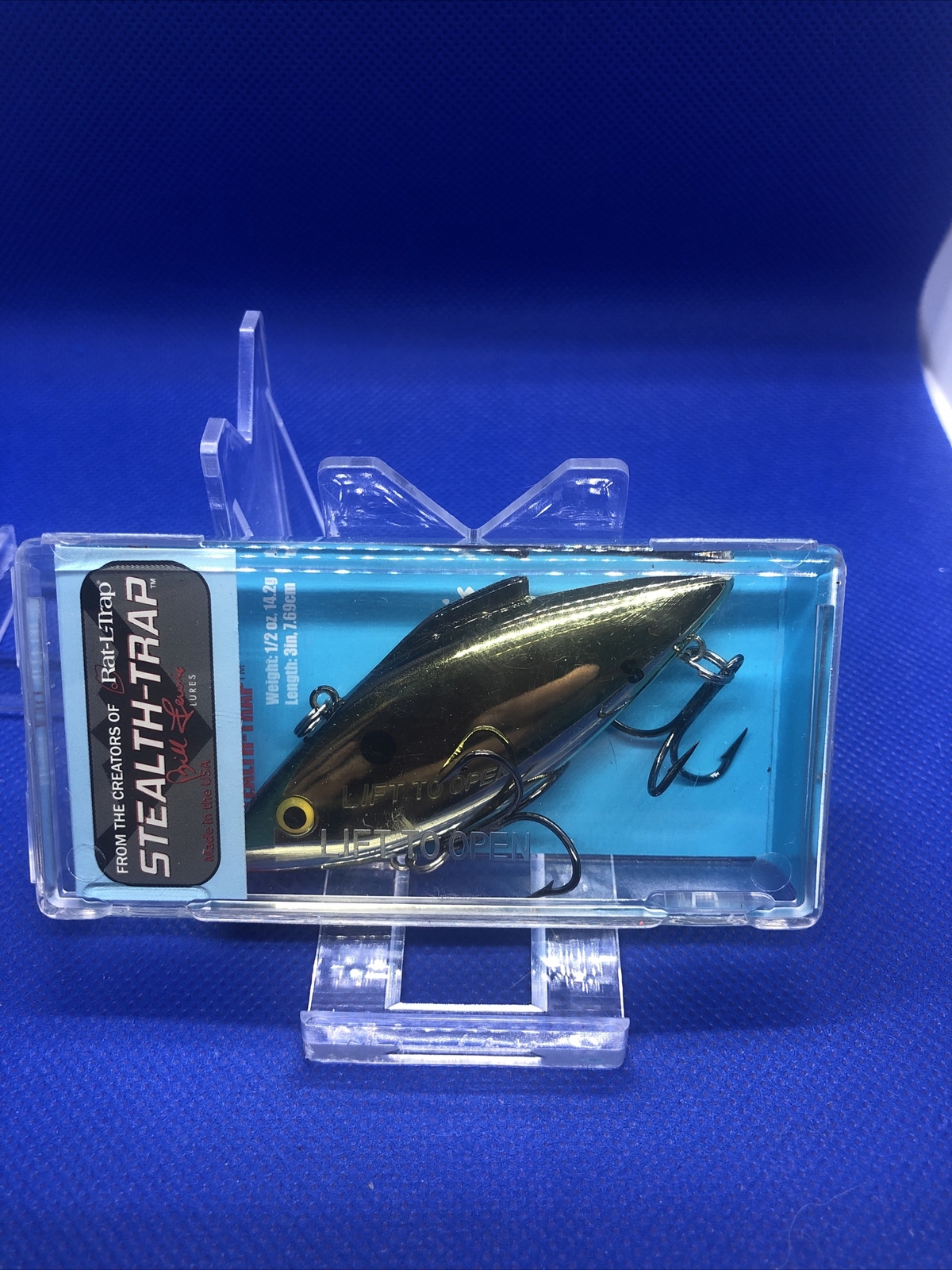 Bill Lewis Stealth Rat-L-Trap Silent Gold Black Chrome 3” 1/2oz ...
