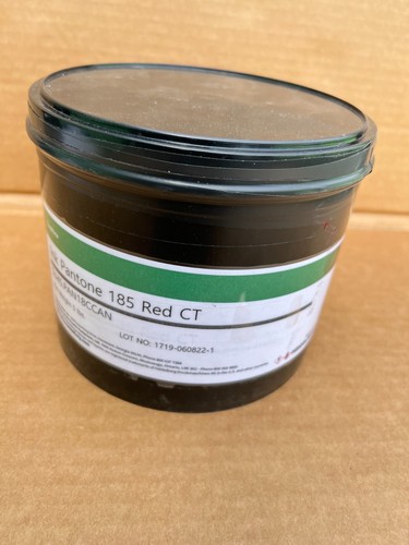 One CAN 5.0 Lbs Heidelberg Saphira Ink Pantone 185 RED CT SUS45 ...
