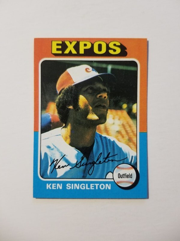 KEN SINGLETON 1975 TOPPS BASEBALL CARD #125 MONTREAL EXPOS | eBay