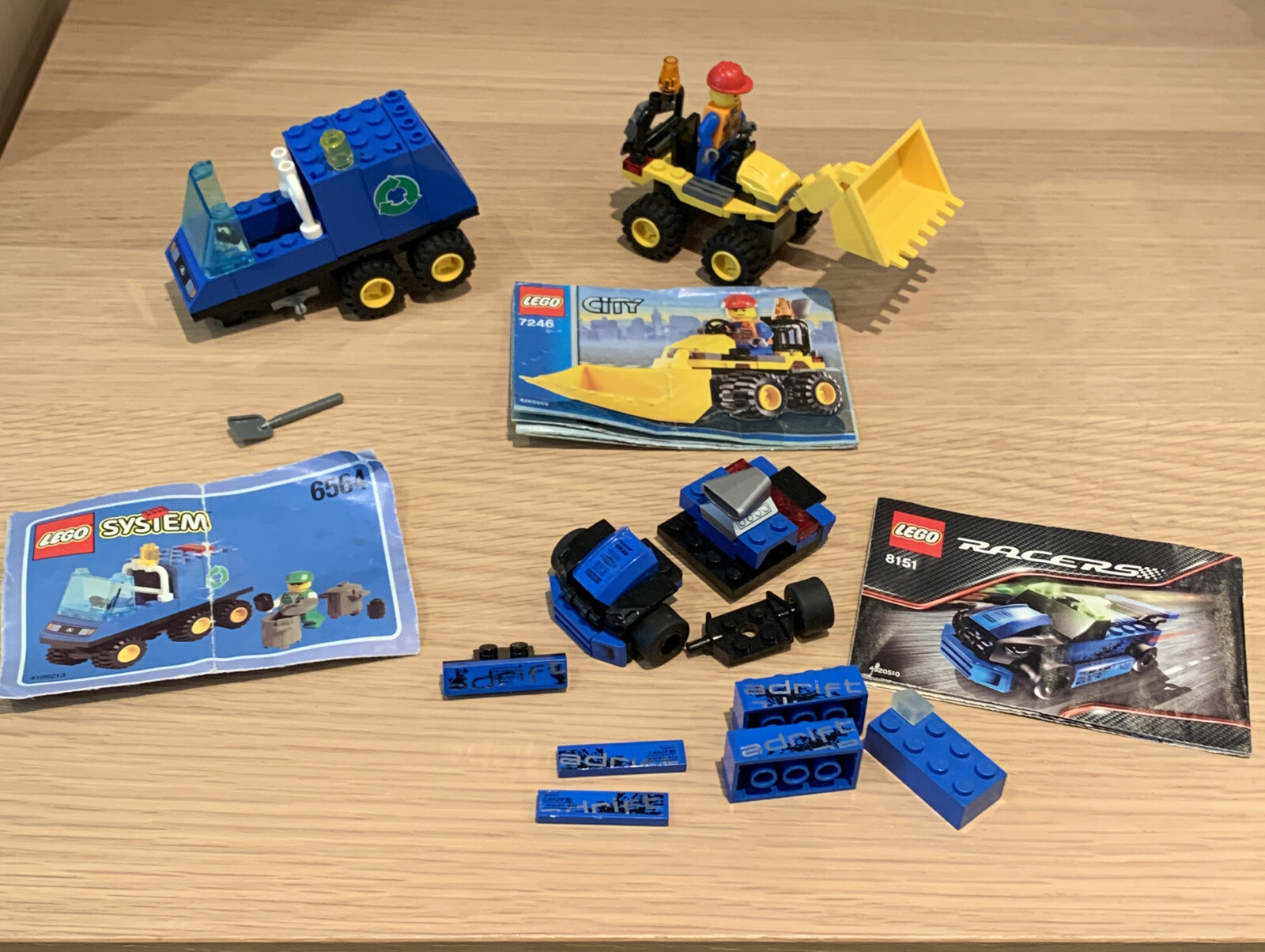 Lego System City Racers - 3 part sets & Instructions & 1 minifigure as ...