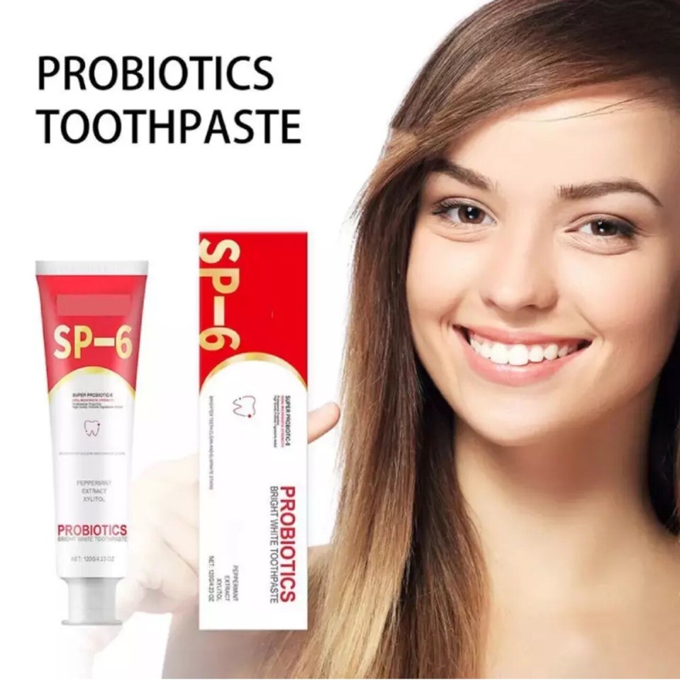 2Pcs Super Probiotic SP-6 Toothpaste, Probiotics Bright White ...