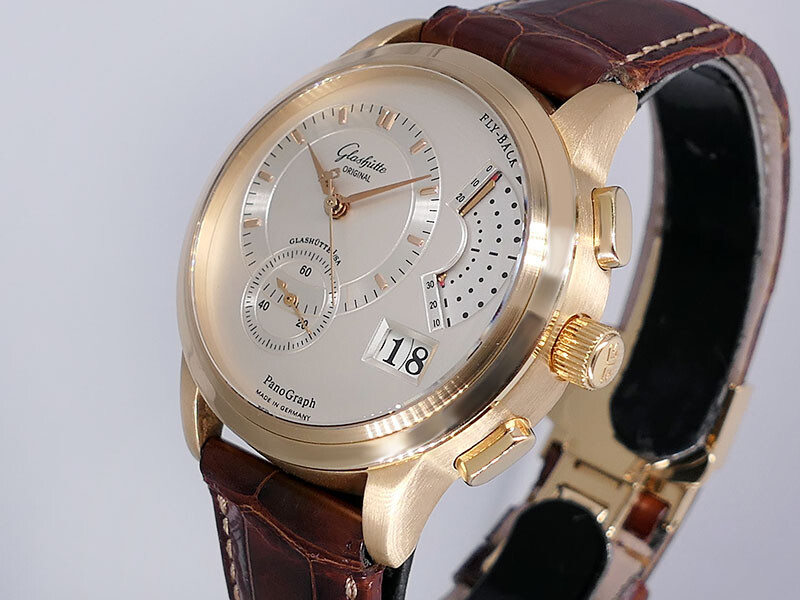 Glashutte Original PanoGraph 61-01-01-01-04 18k Rose Gold LTD 39mm ...