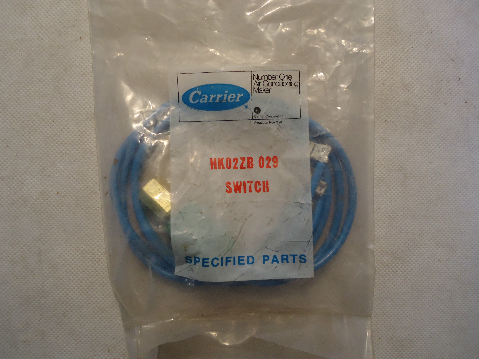 NEW IN FACTORY PACKAGE CARRIER HK02ZB 029 PRESSURE SWITCH | eBay