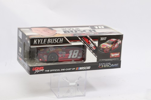 2017 #18 Kyle Busch Skittles Color Chrome 1/24 Action NASCAR Diecast 1 ...