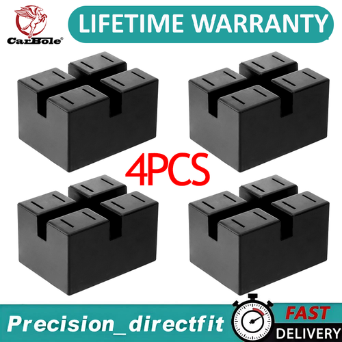 4PCs Pinch-Weld Blocks Jack Bracket Pad Universal Slotted Frame Guide ...