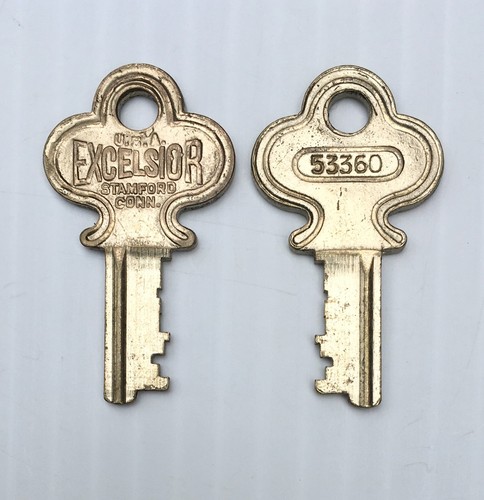 ( 2 ) Excelsior Flat Brass Keys # 53360 | eBay
