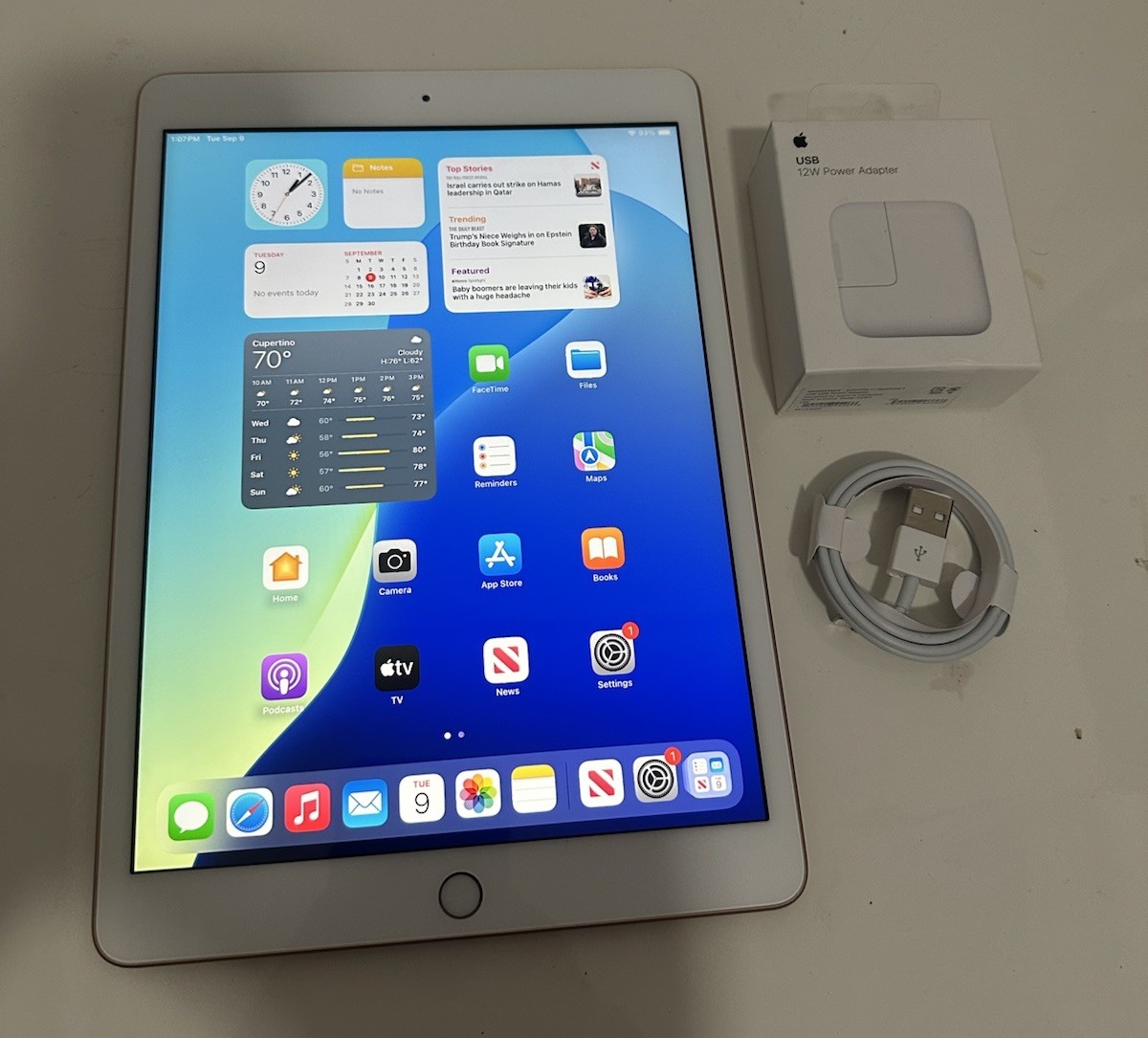 Apple iPad (7th Generation) A2197 32 GB, Wi-Fi, 10.2 in - Gold