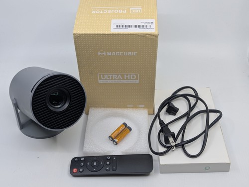 Magcubic HY300 White Portable USB Ultra HD High Dynamic Range Projector ...