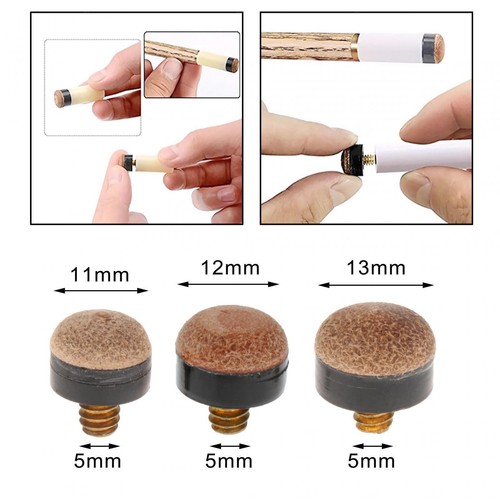 10x Pool Cue Tips Portable High Hardness Indoor Game | eBay Australia