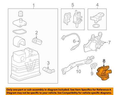 GM OEM A.I.R. System-Check Valve 12639108 | eBay