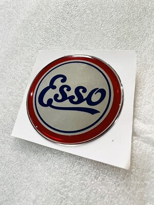 Esso self adhesive 48mm quality resin Raised Dome badge L32 | eBay UK