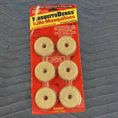 Summit Mosquito Dunks Floating Pod Kill Biologically Safe Method 6 pack ...