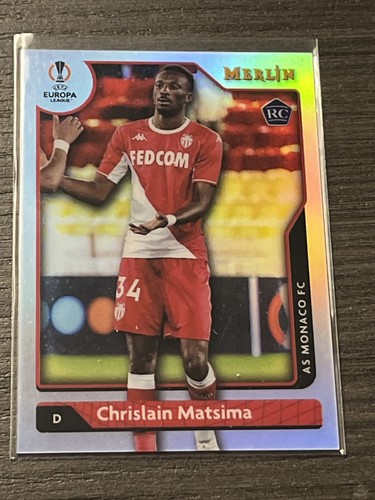 2021 Merlin Chrome UEFA Chrislain Matsima Rookie Refractor #134 AS ...