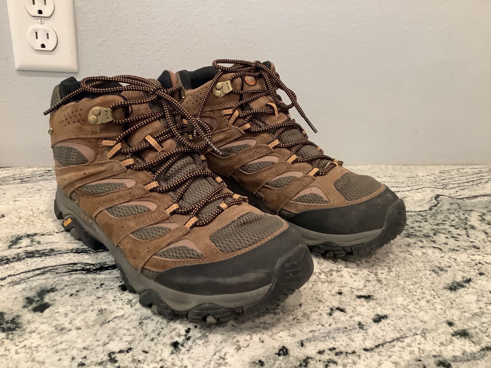 Merrell Mens Moab 3 Mid J035839 Brown Waterproof Hiking Boot 11 Wide | eBay