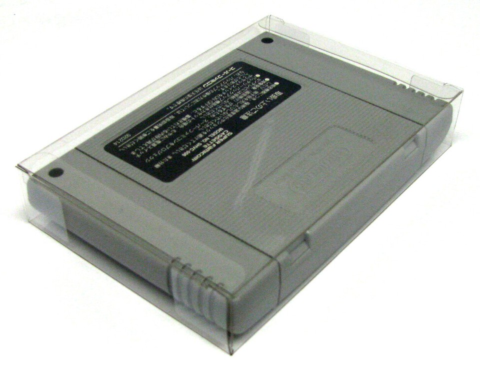 5X NINTENDO SUPER FAMICOM GAME CARTRIDGE - CLEAR PROTECTIVE BOX ...