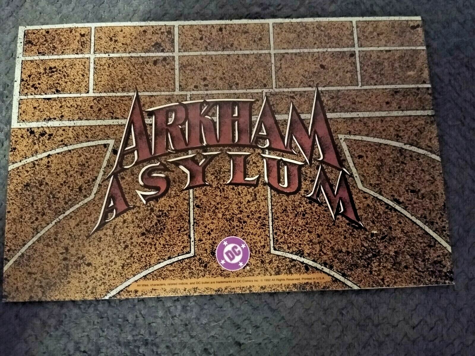 ARKHAM ASYLUM Promo Pop-up Mini-poster - Includes Dishonor Roll List | eBay