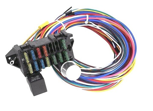 12 Circuit Universal Wire Harness Muscle Car Hot Rod Street Rod D31001 ...