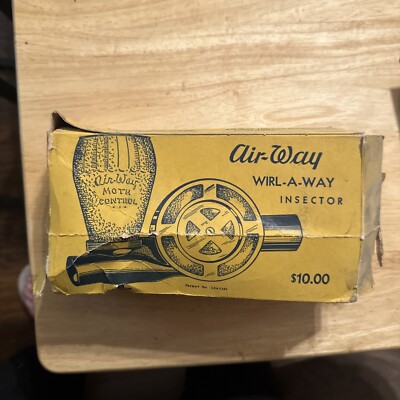 Vintage AIR-WAY Moth Control Wirl-a-Way Insector #6891 In Original Box ...