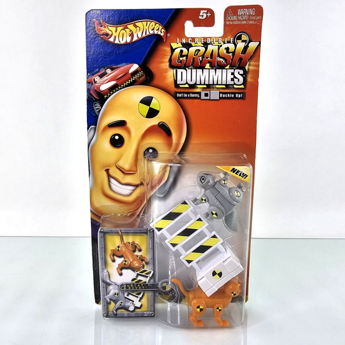 Hot Wheels Crash Test Dummies CATS Hubcat & Divot Figure Set 2004 RARE ...