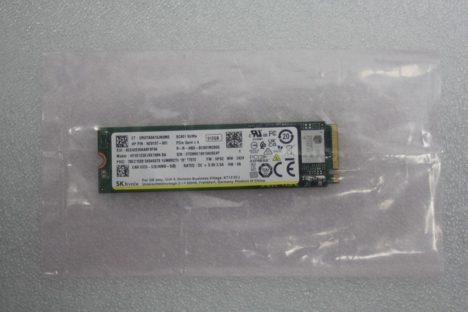 SK Hynix 512GB BC901 M.2 NVMe Gen 4x4 SSD 2280 - HFS512GEJ9X108N | eBay
