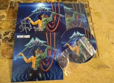 Signed Michael Angelo Batio More Machine Than MAn cd w/sticker pick ...