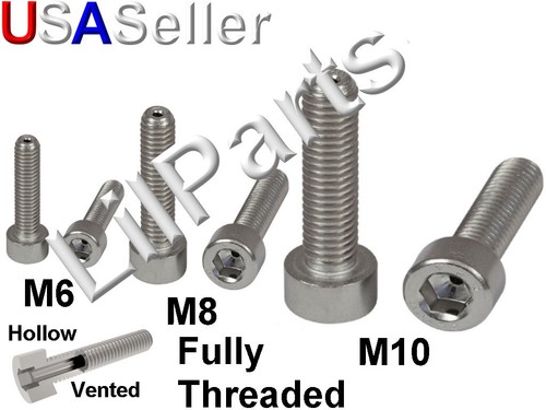 M6 M8 M10 Stainless Steel Allen Hex Head Socket Vented Hollow Cap Screw ...