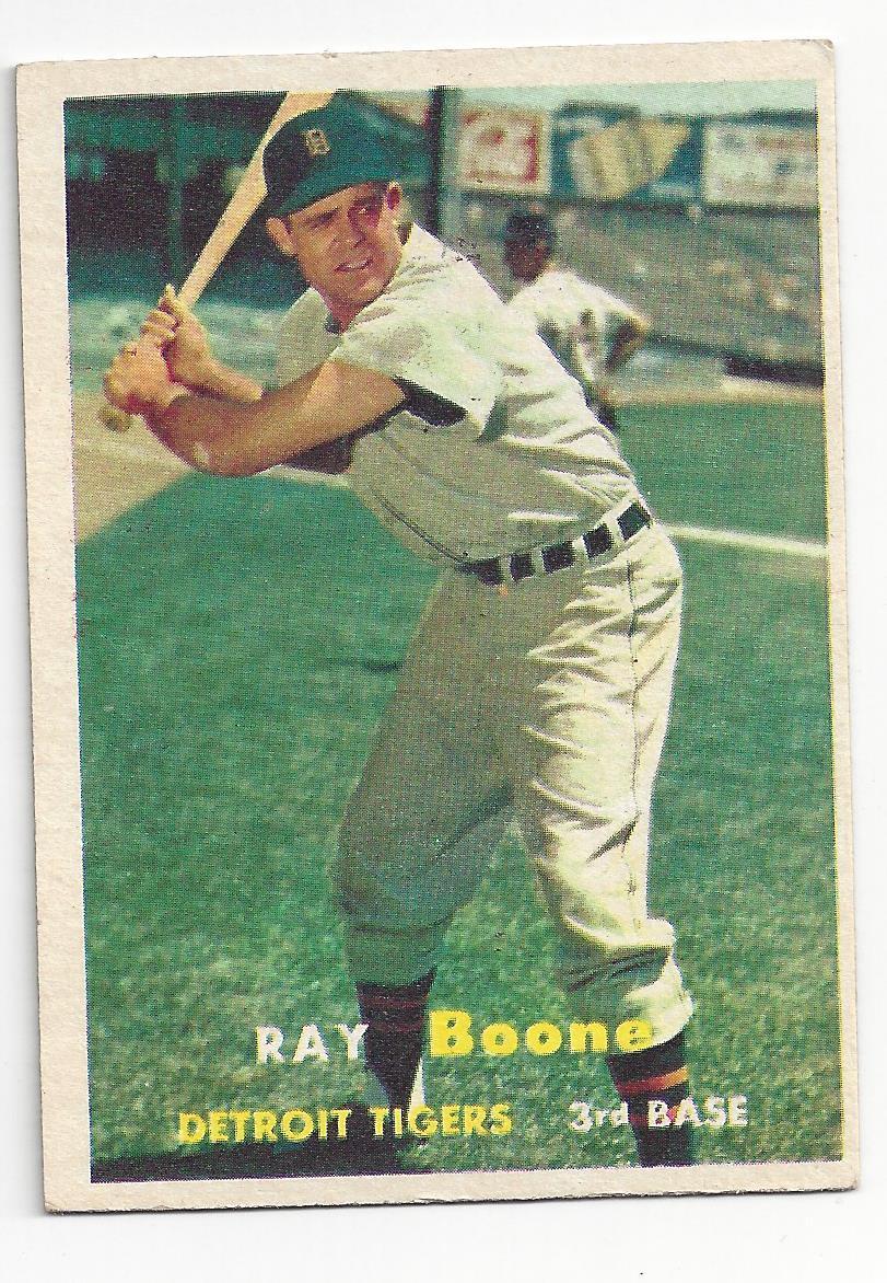 Ray Boone 1957 Topps Baseball Card #102 Tigers | eBay