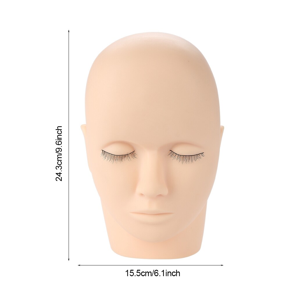 Rubber Practice Training Mannequin Head Manikin Cosmetology Face ...