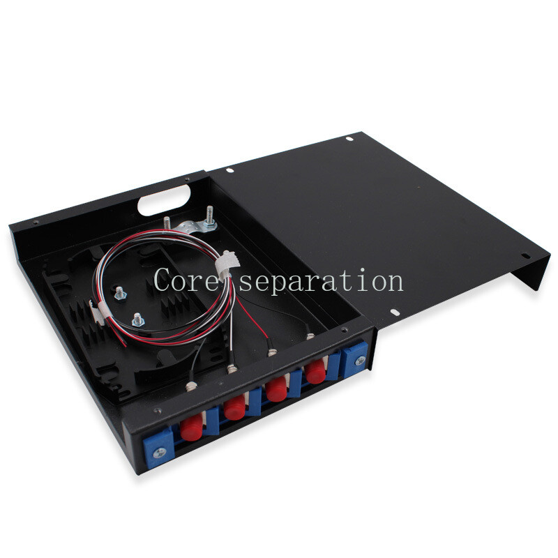 Fiber Optic Terminal Box 4 Core LC/SC/FC/ST UPC SM adapter 4 Port Patch ...