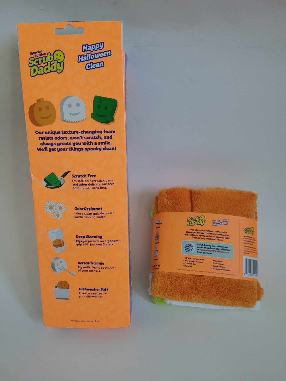 New Scrub Daddy Halloween Frankenstein Ghost Pumpkin + 3 Microfiber ...