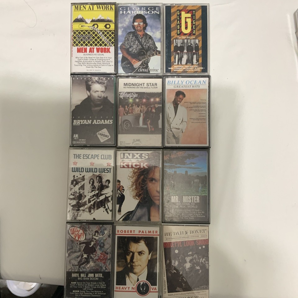 1980’s Music, Lot Of 12 80’s Music Cassette Tapes, Great Condition | eBay