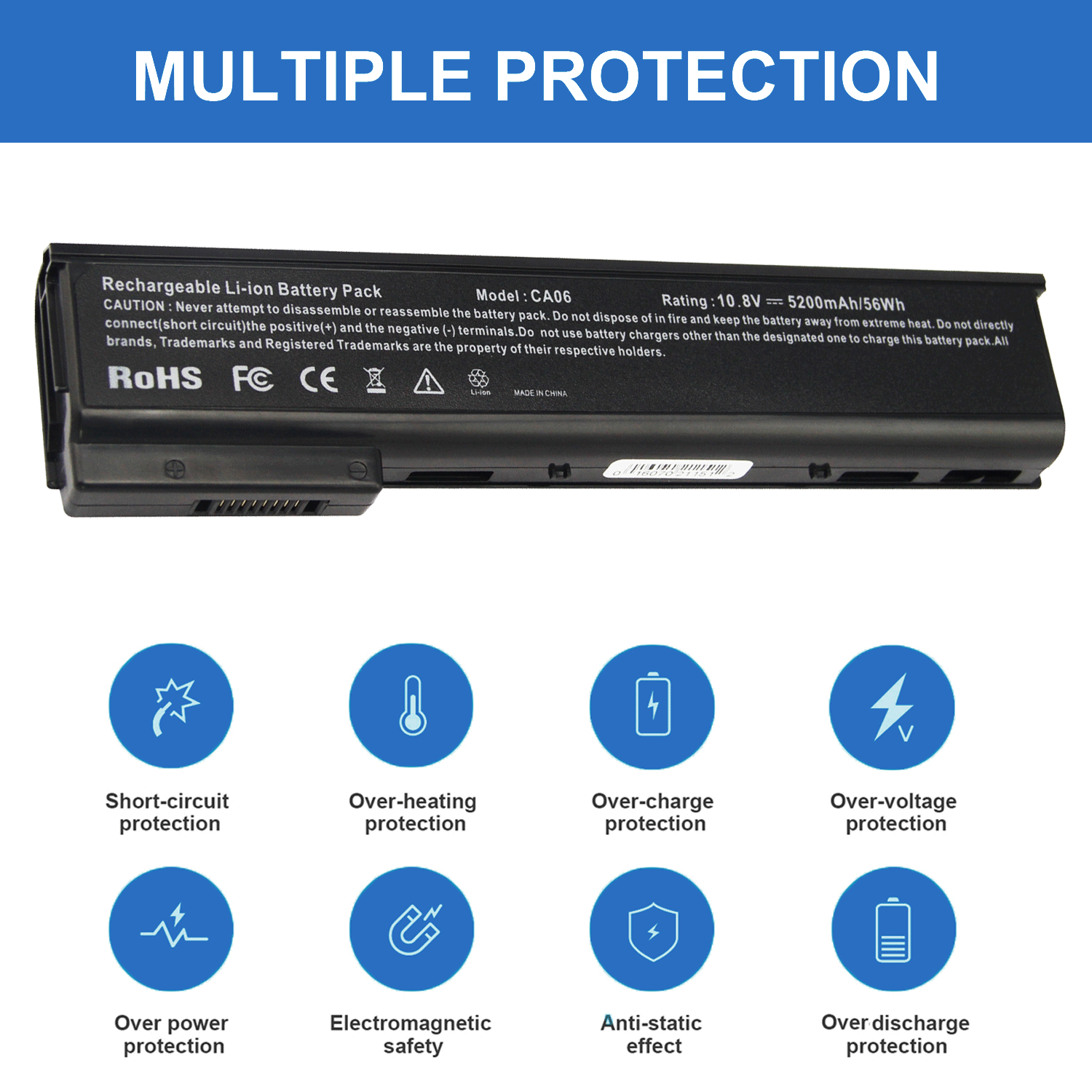 CA06 CA06XL Battery for HP ProBook 640 645 650 655 G0 G1 718755-001 ...