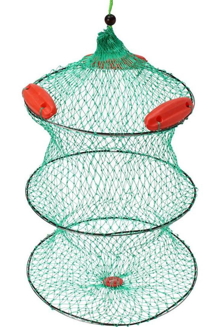 Keeper Net Floating Live Bait Cage Collapsible Fish Fishing | eBay