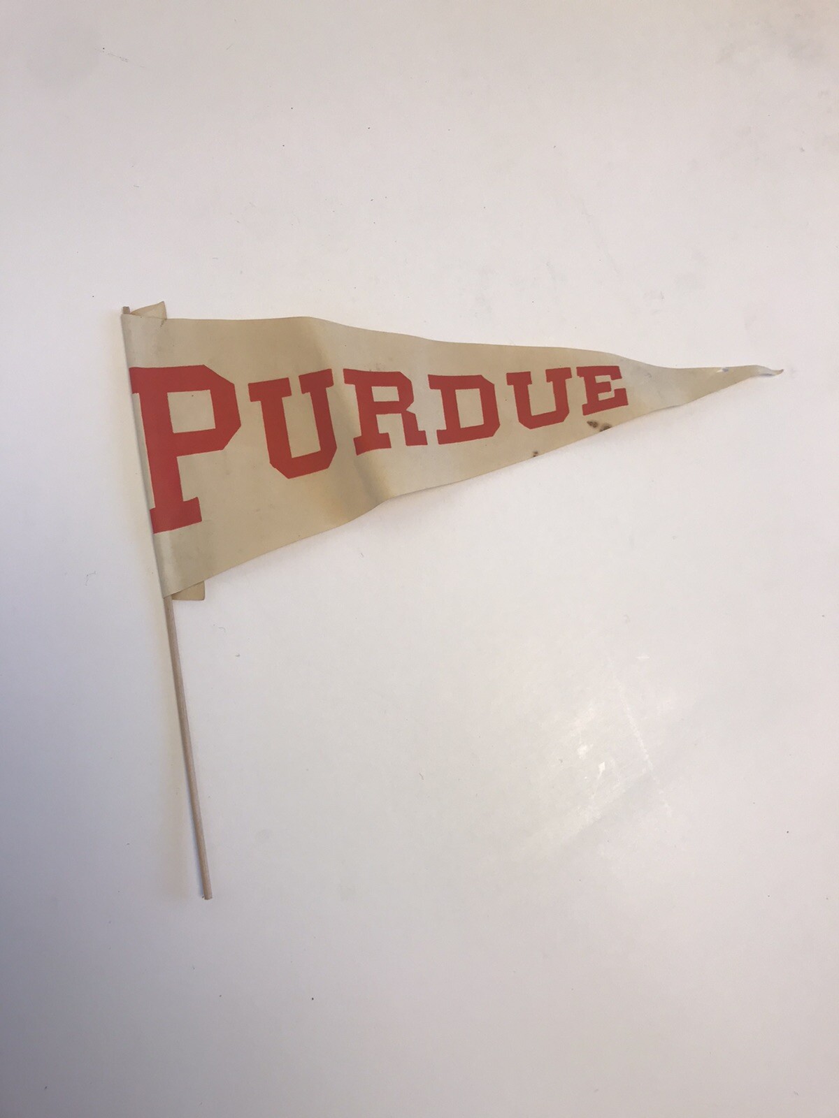 Vintage 1950s Purdue University Mini Pennant Banner Flag Ncaa Hard To ...