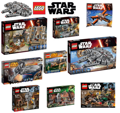 Lego Star Wars Collectible sets & Mini Figures - Millenium Falcon/AT-ST ...