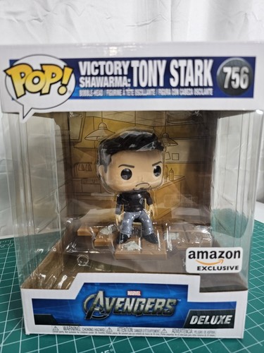Funko Pop Marvel Tony Stark #756 Victory Shawarma Deluxe Amazon ...