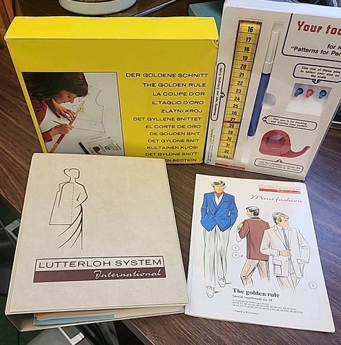 Lutterloh System International The Golden Rule PATTERN MAKING KIT /BOOK Germany | eBay
