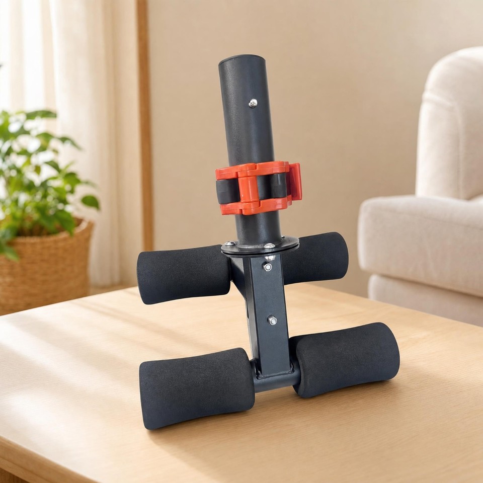 Leg Extension Machine Padded Sit up Bar with Foam Rollers Soft for Home ...