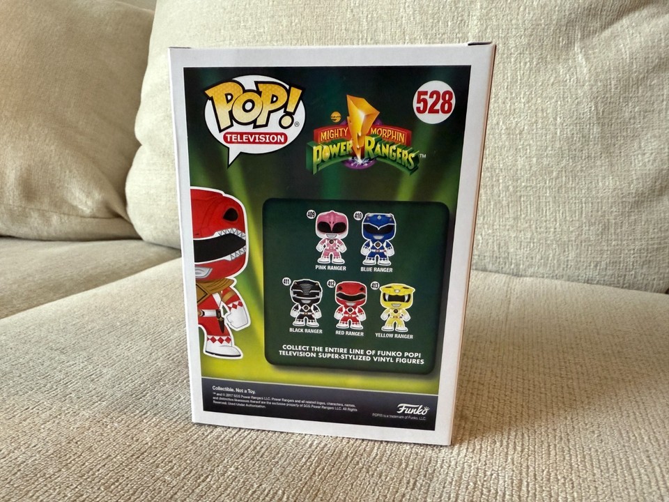 Mighty Morphin Power Rangers Dragon Shield Red Ranger Funko Pop Vinyl ...