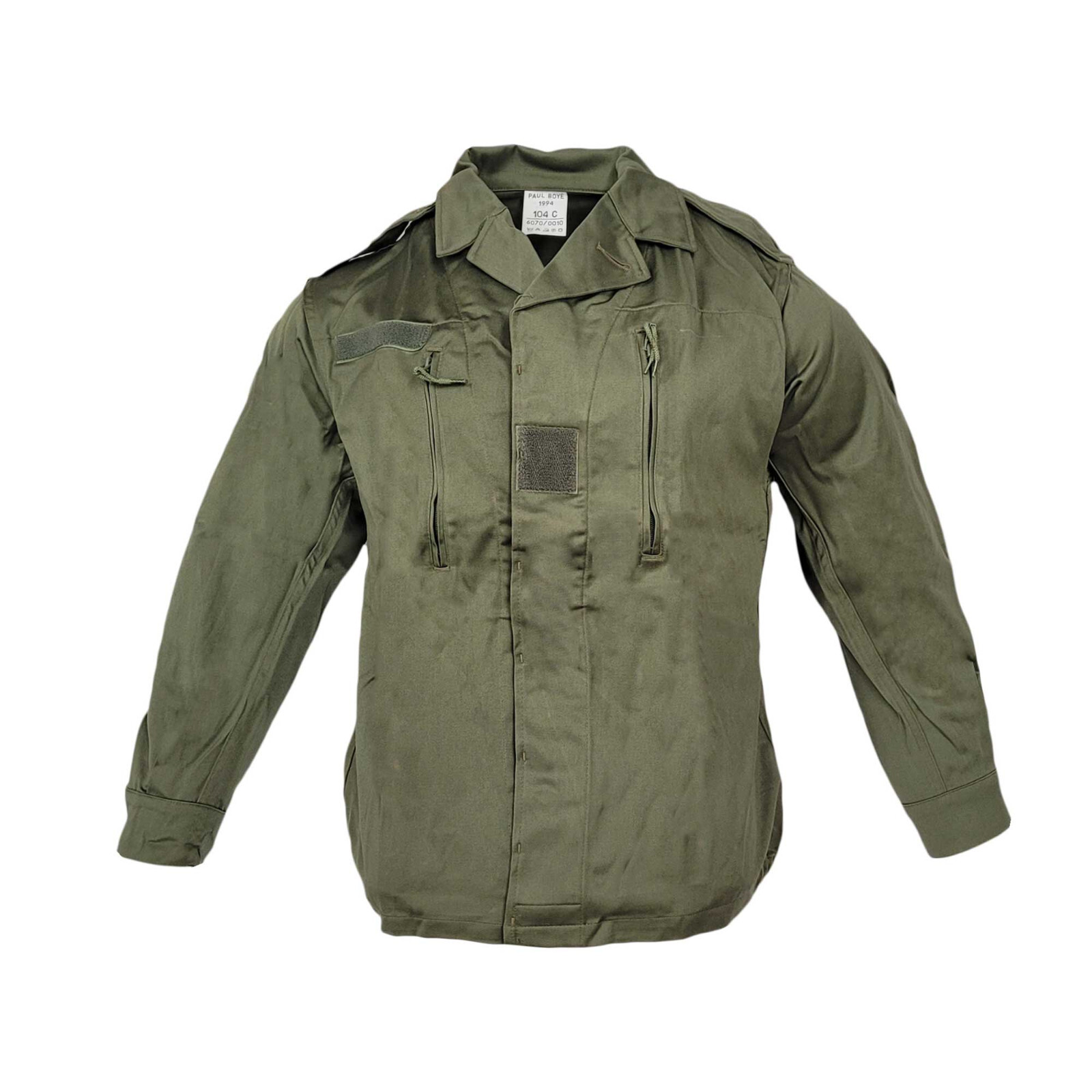 Original French Army F2 Jacket Military Vintage Combat Field Coat Olive ...