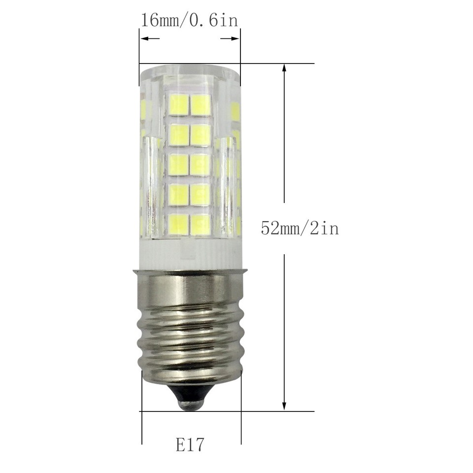 5pcs E17 C9 led bulb fit Microwave 64-2835 SMD 120V 5W Ceramics Light # ...