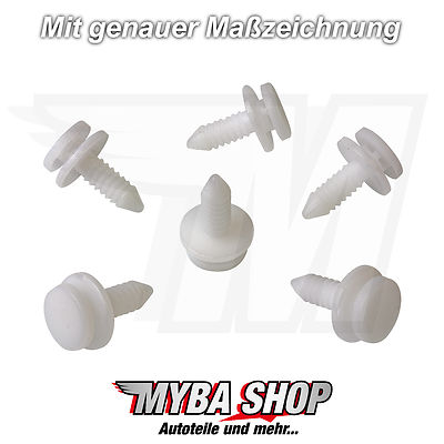 8x INNENVERKLEIDUNGSCLIP BEFESTIGUNG HALTER CLIPS AUDI VW KLIPS IN ...