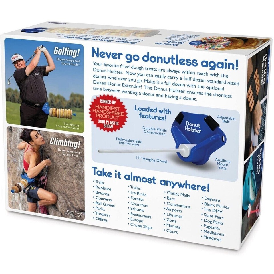 DONUT HOLSTER fake Gag Funny PARODY Joke Gift Prank Box retirement ...