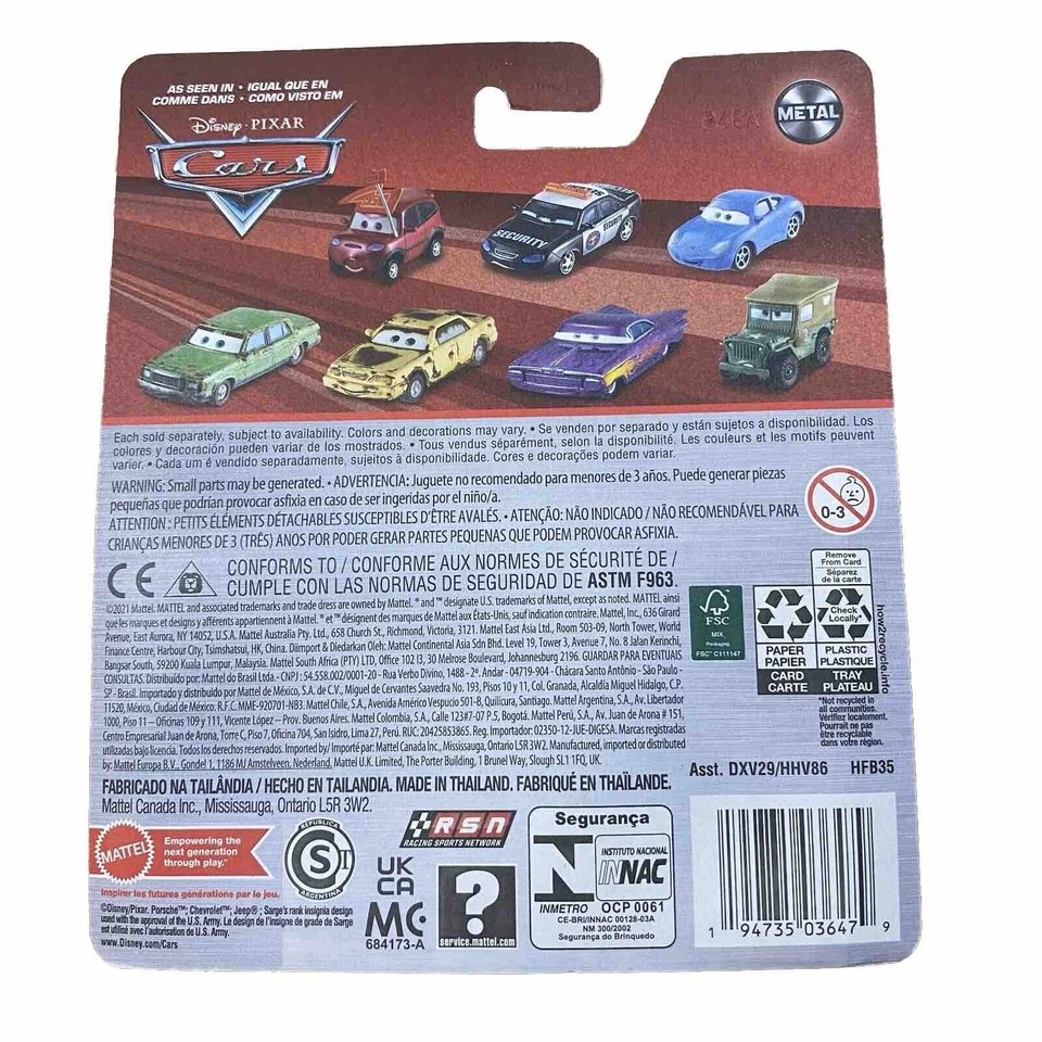 Disney Pixar Cars Bug Mouth Lightning McQueen Diecast Cars On The Road ...