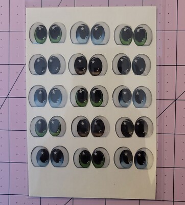 Handmade Resin Eyes - Adhesive Sticker Eyes - Star Accent Eyes for ...
