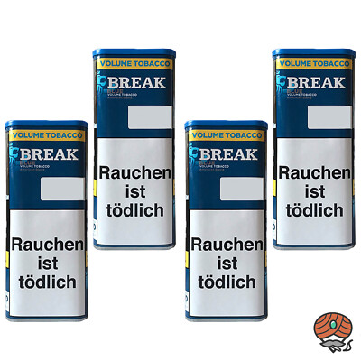 4 x Break Blue / Blau Volumentabak / Tabak XXL Dose à 100g ...